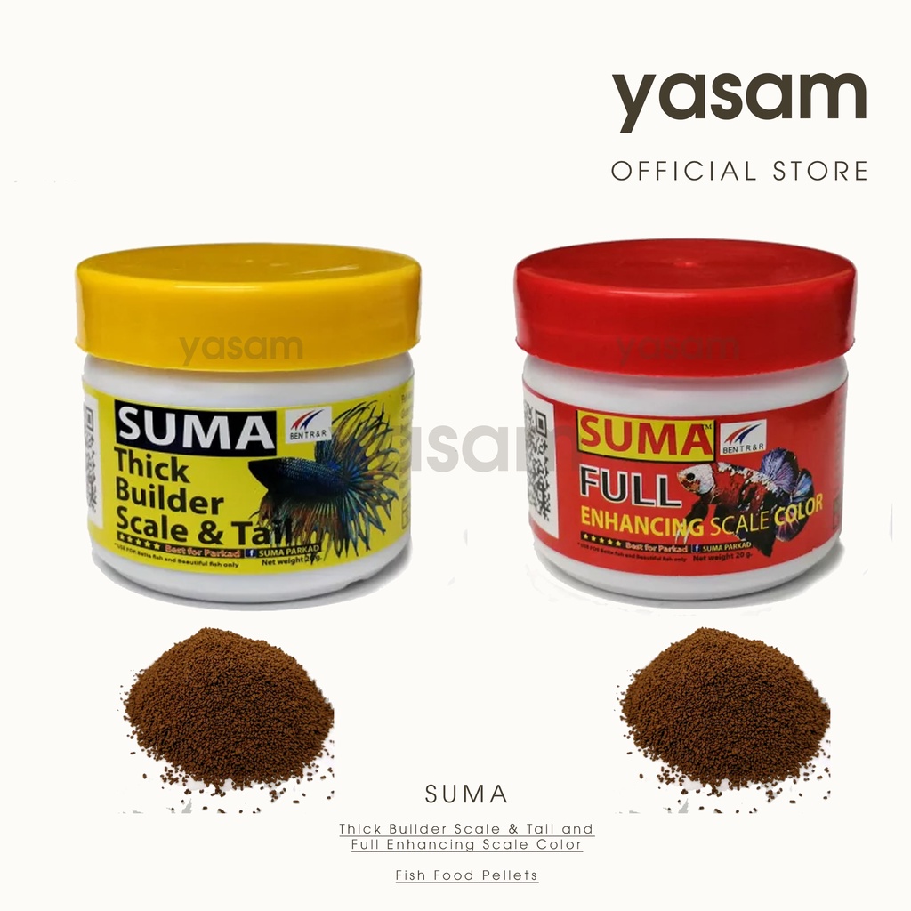SUMA - Fish Food Pellet Enhancing Scale Color & Thick Builder Scale ...