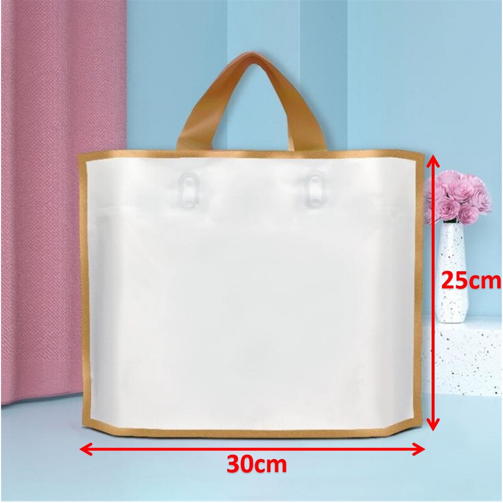(+-50 pcs) Premium Plastic Goodies Bag (S Size-30x25cm or 35x30cm)Thank ...