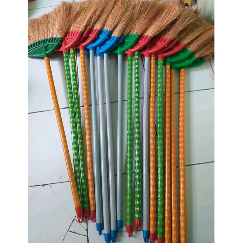 (OMAH) Coconut Fiber Broom/Quality Floor Broom/Broom | Shopee Singapore