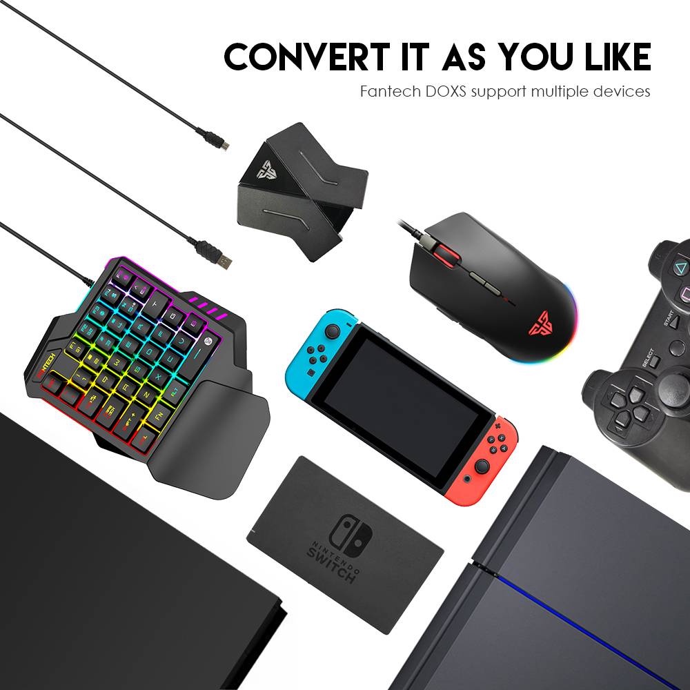 FANTECH Doxs AC3000 Keyboard And Mice Converter For Console | Compatible with PS3 / PS4 ...