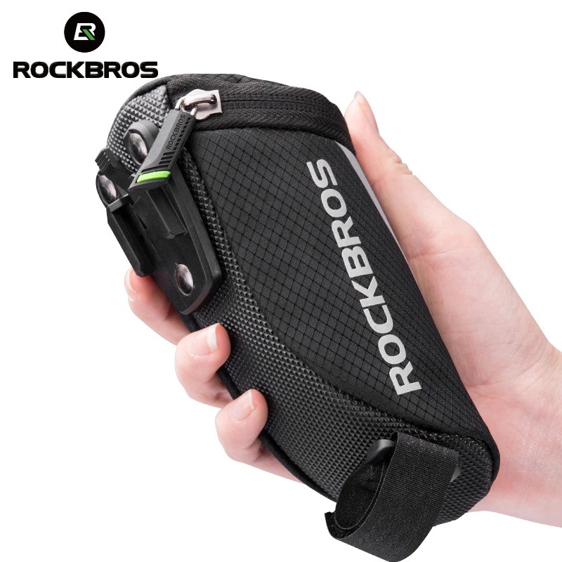ROCKBROS Bicycle Mini Seat Bag Cycling Y-Series Strap On Wedge Packs ...