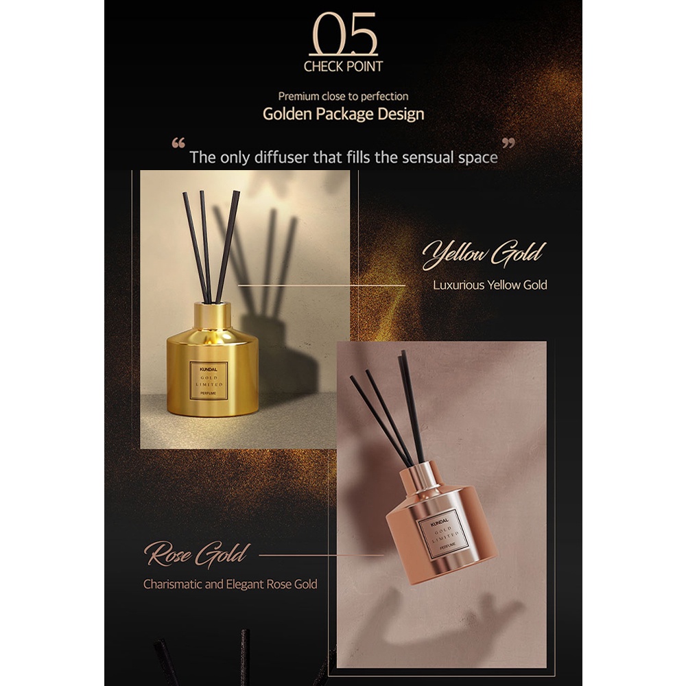 [KUNDAL] Perfume Diffuser Rose Gold Limited Edition 200ml Set 2ea ...