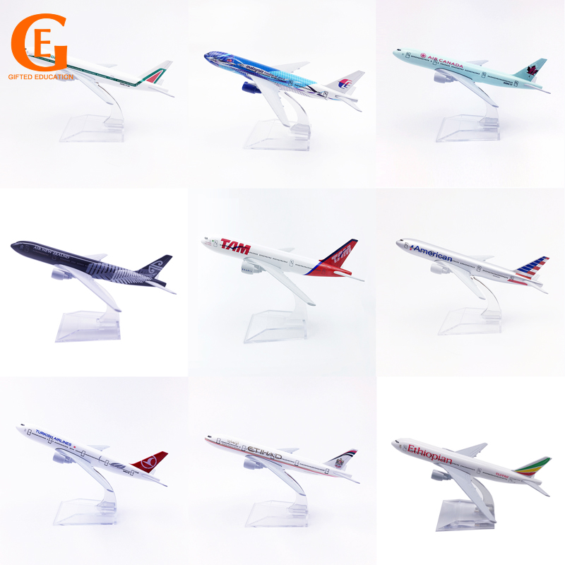 Boeing 777 Aircraft Model Air Airlines B777 Die Cast Metal Alloy Plane ...