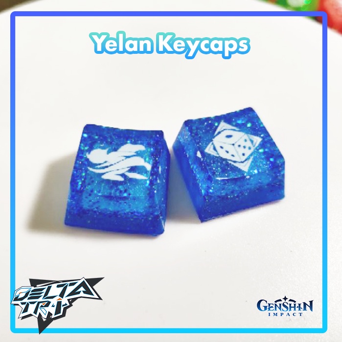 Genshin Impact | Yelan Themed Glitter Mechanical Resin Keycap | 原神夜阑键帽 ...