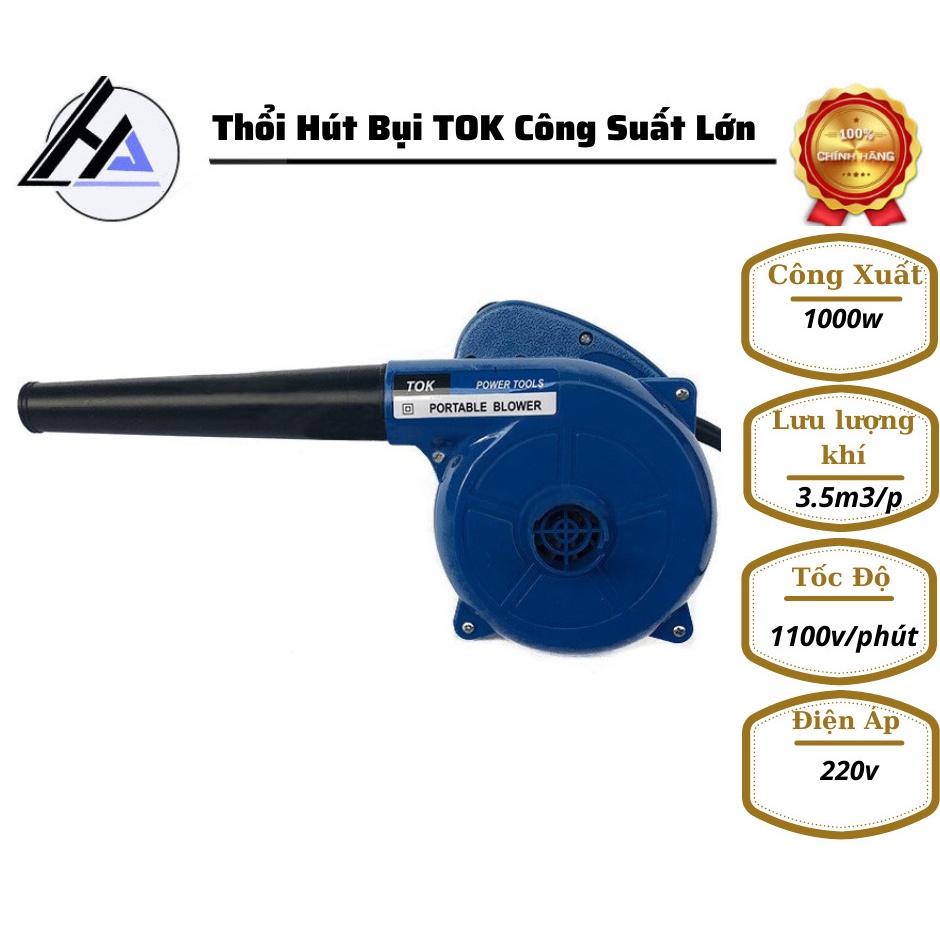 Tok 1000W dust blower. made in Thailand - blowing + suction with 6 ...