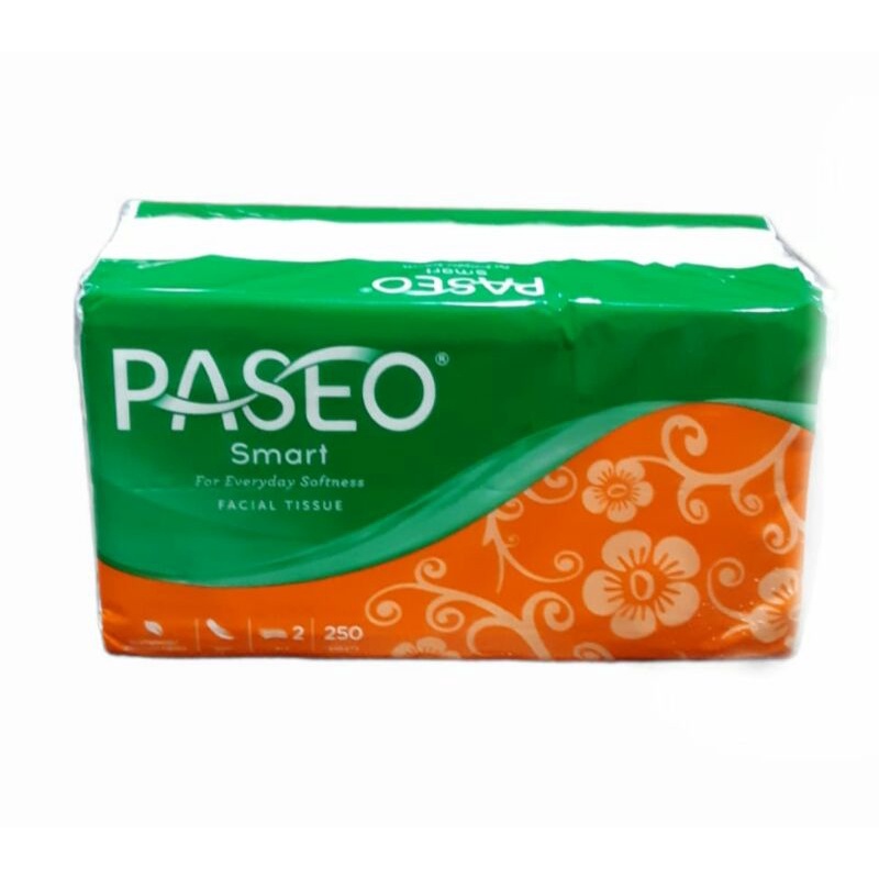 Paseo Smart Facial Tissue 250 Sheets 2 ply - per pack | Shopee Singapore