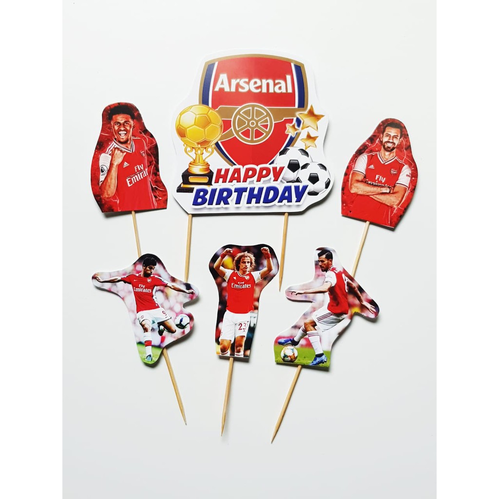Arsenal Cake Topper (6pcs) | Shopee Singapore