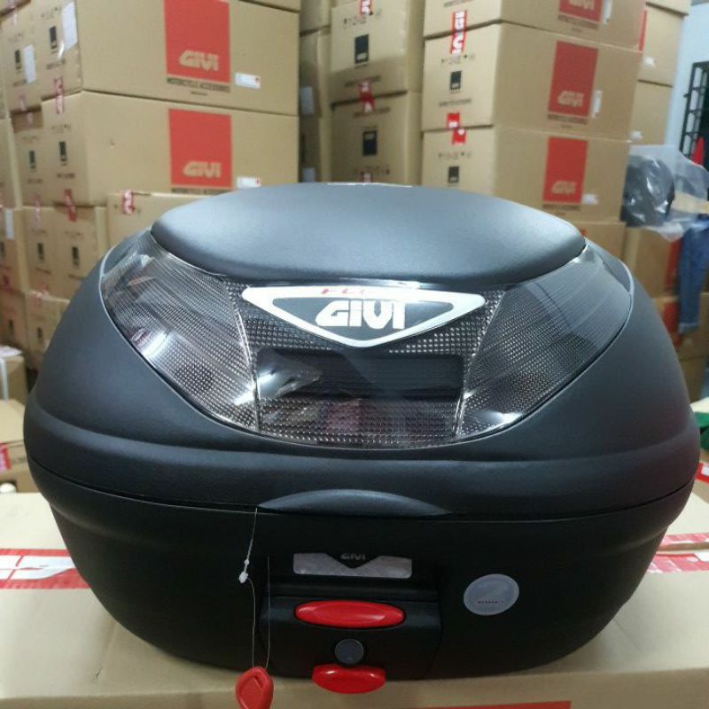 GIVI BOX E350N2 NEW VERSION LIMITED FLOW BLACK W/O LIGHT SMOKED (35 ...