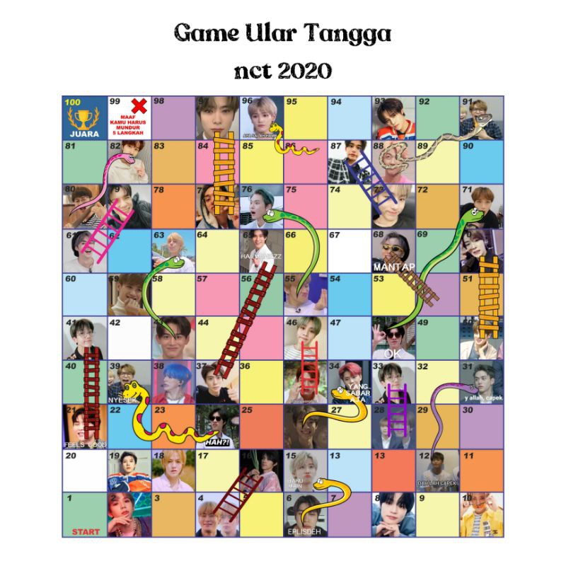 NCT SVT SKZ BTS GAME SNAKES LADDER SEVENTEEN STRAYKIDS | Shopee Singapore