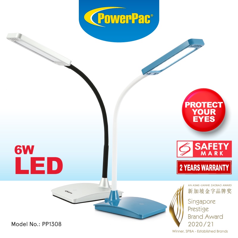 PowerPac LED Desk Lamp, children learning Table Lamp (PP1308) | Shopee ...