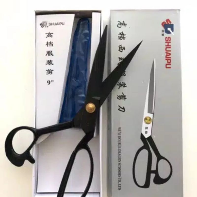 Original sharp 9 inch shuaipu brand fabric scissors | Shopee Singapore