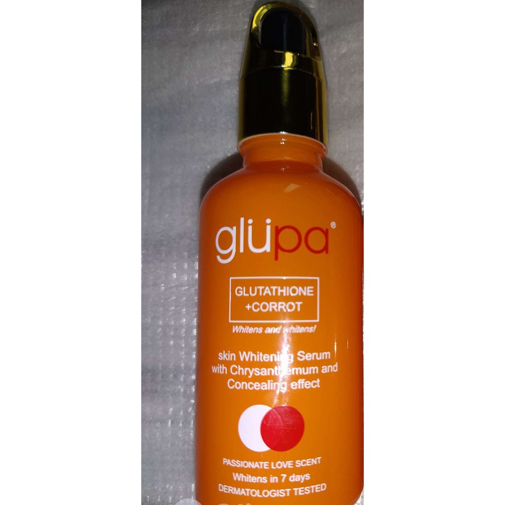 Glupa Glutathione Carrot Skin Whitening Face Serum-(100%-AUTHENTIC ...