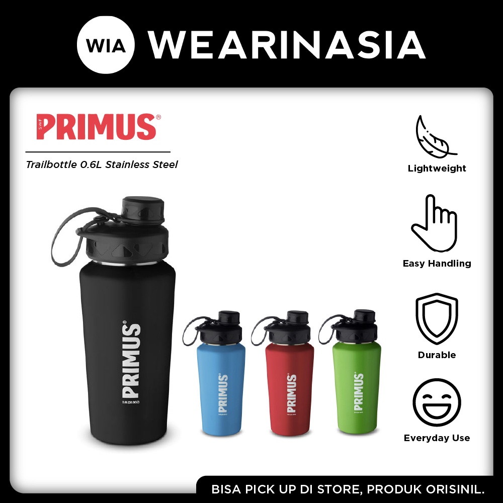 Primus Trailbottle 0.6 Liter Stainless Steel Outdoor Drinking Bottle ...