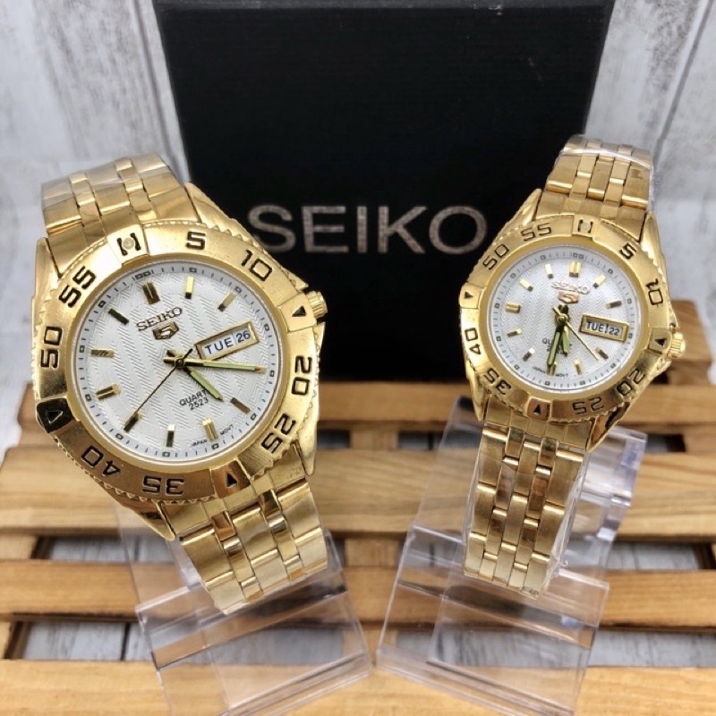 Seiko Couple set of men's and women's watches | Shopee Singapore