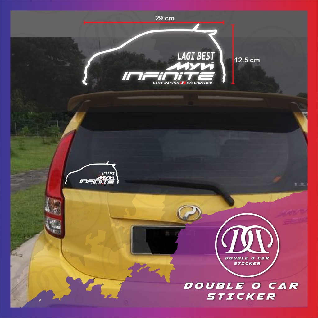 PERODUA MYVI LAGI BEST LINE SYMBOL SHARPE HIGH GRADE STICKER KL00014 ...