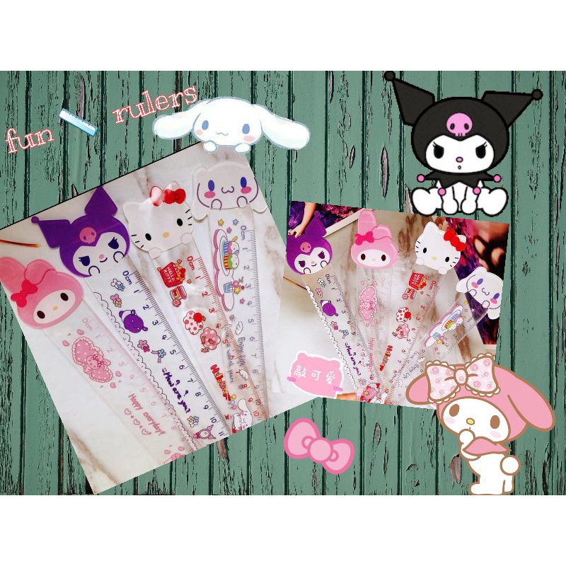 Sanrio My Melody Hello Kitty Ruler School; Stationery | Shopee Singapore