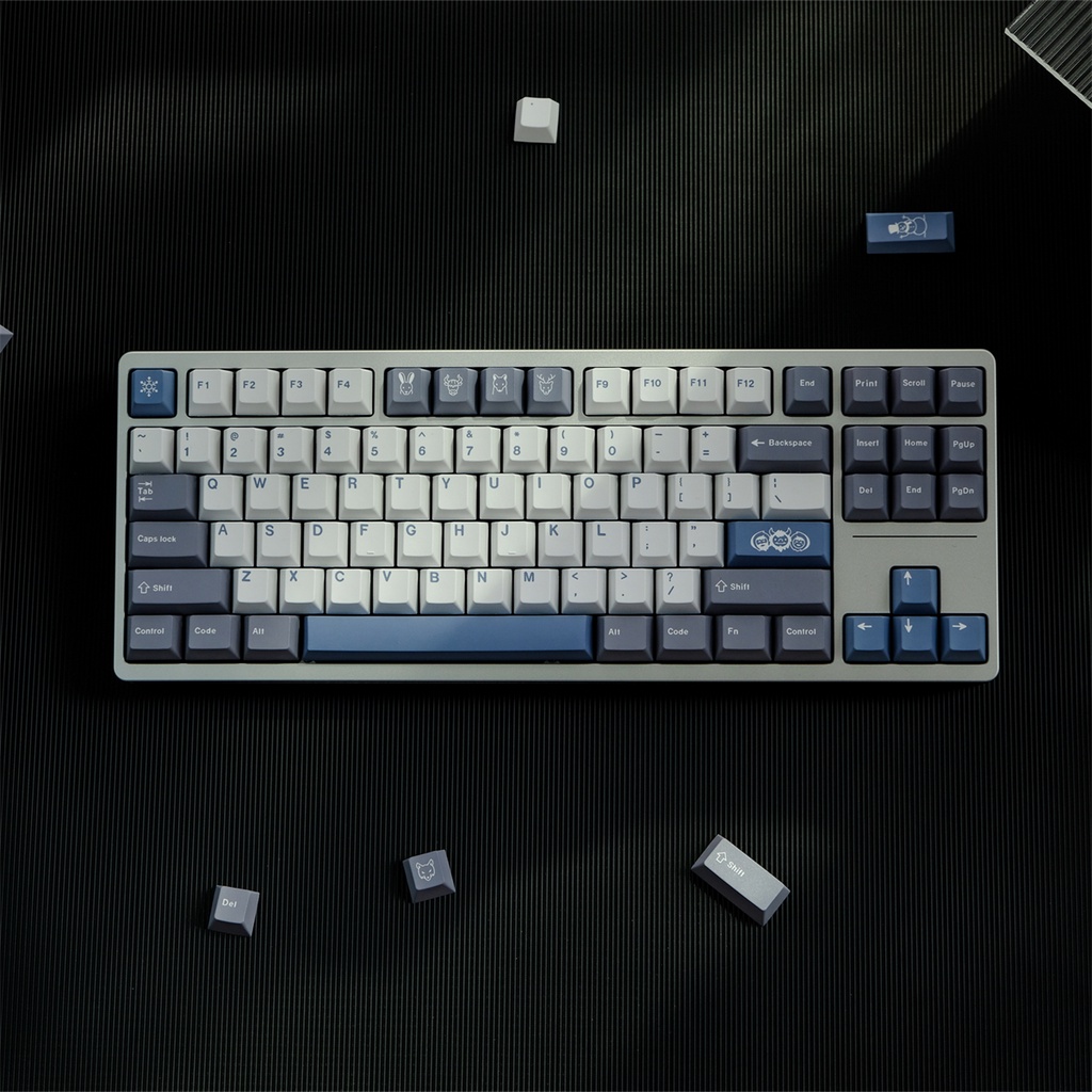 129 Keys GMK Arctic Keycaps Cherry profile PBT Dye Sublimation ...