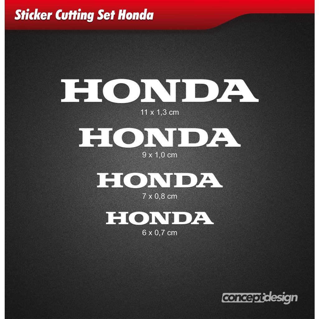 Honda Cutting Sticker Set | Shopee Singapore