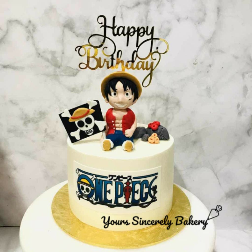 6inch One Piece Luffy Themed Cake | Shopee Singapore