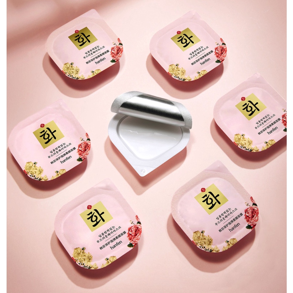 Korea Hanfen Hair Mask 6 pcs/ Box - Soft Hair | Repair | Nourishing ...
