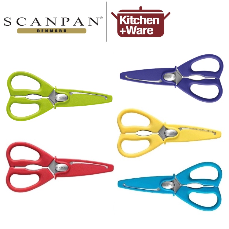 SCANPAN Spectrum Soft Touch Kitchen Shears Scissors | Yellow / Blue ...