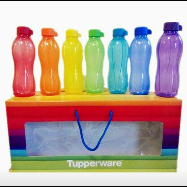 Tupperware rainbow Eco bottle 500ml set | Shopee Singapore