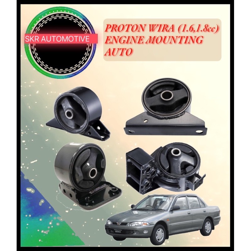 PROTON WIRA 1.6 (AUTO) ENGINE MOUNTING FULL SET (4 PCS) | Shopee Singapore