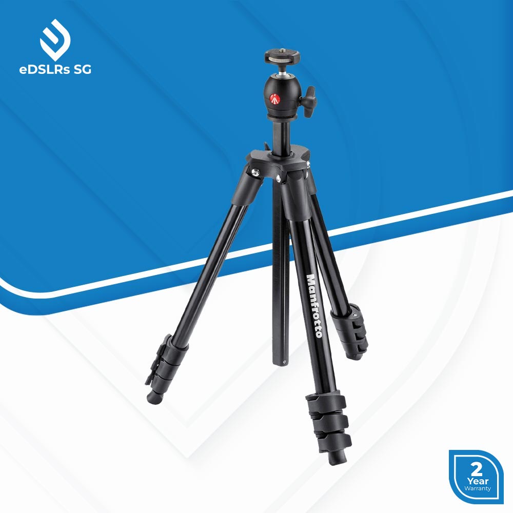 Manfrotto MK Compact Light Tripod (Black) | Shopee Singapore
