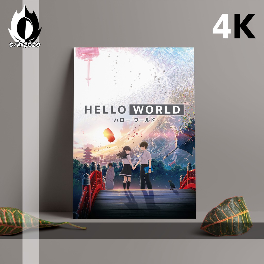 The Most Complete Anime A3 size Poster - Hello World (4K) | Shopee ...
