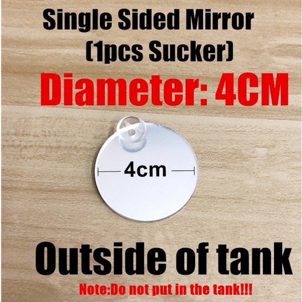Acrylic Aquarium Betta Mirror Fish Tank Floating Mirror For Fish Betta ...