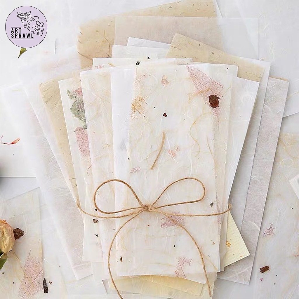 RARE Pocket Size Handmade Real Dried Pressed Flowers Calligraphy ...