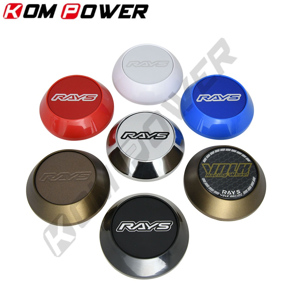 4PCS 60MM RAYS Center Rim Cap VOLK RACING Logo Emblem Stickers Sport ...