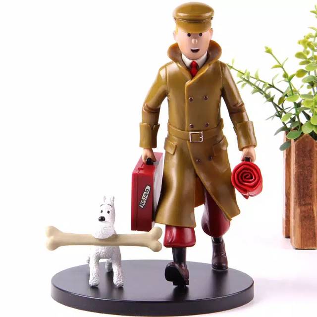 Tintin luggage with snowy/tintin figure/tintin action figure/tintintin ...