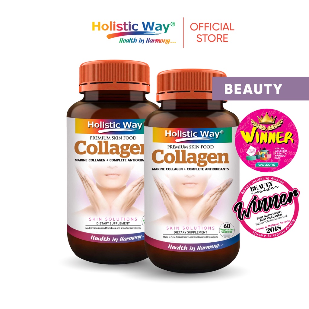 [Bundle of 2] Holistic Way Collagen - Marine Collagen (60 Capsules x 2 ...