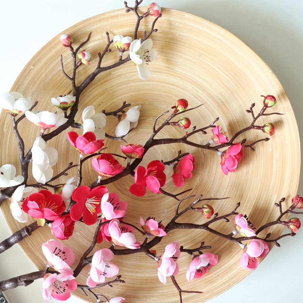 Simulation flower decoration living room big branch plum blossom high ...