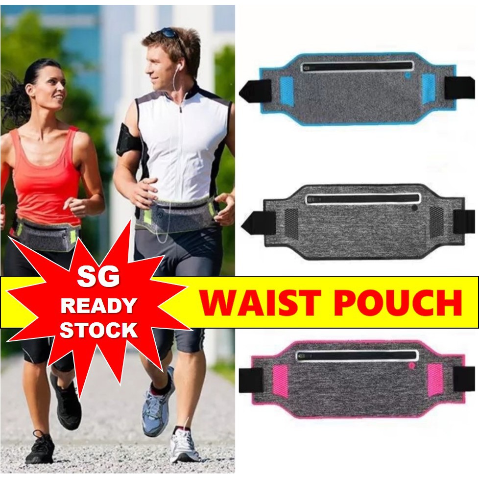 [SG READY STOCK] Slim and Compact Sports Running Waist Pouch Bag for ...
