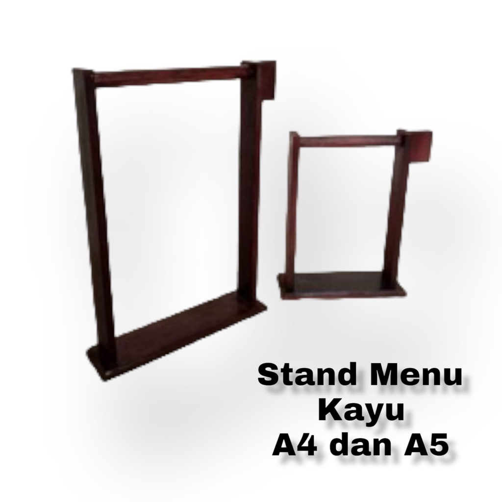 Menu Stand Size A5 and A4 Menu Stand Table Number Display Stand Menu ...