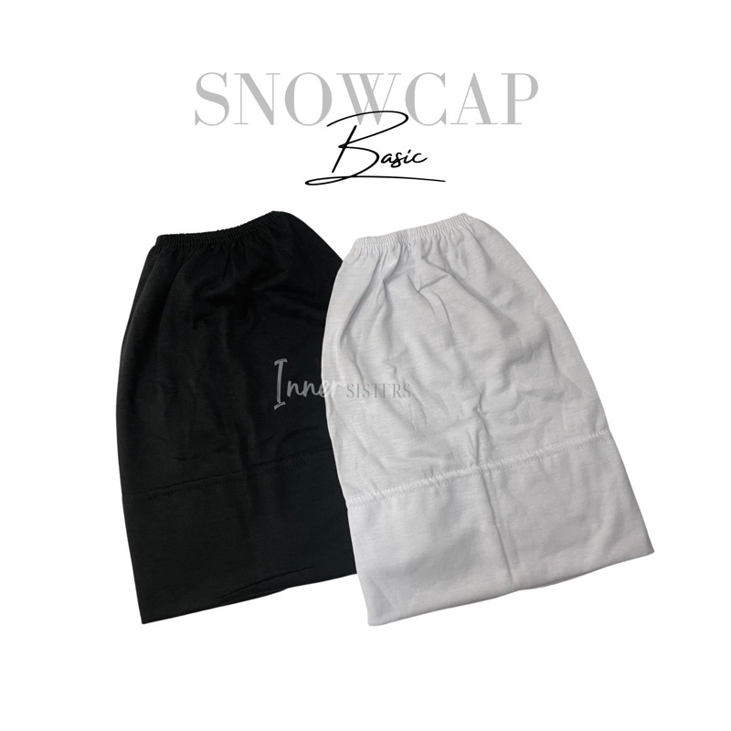 Inner SNOWCAP Basic: Black & White (Inner Hood | Hijab Child | School ...