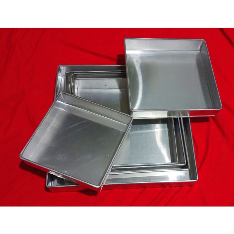 Roll Cake Pan size 16, 18, 20, 22, 24, 26, 28, 30 cm / Square Pan 4 cm ...