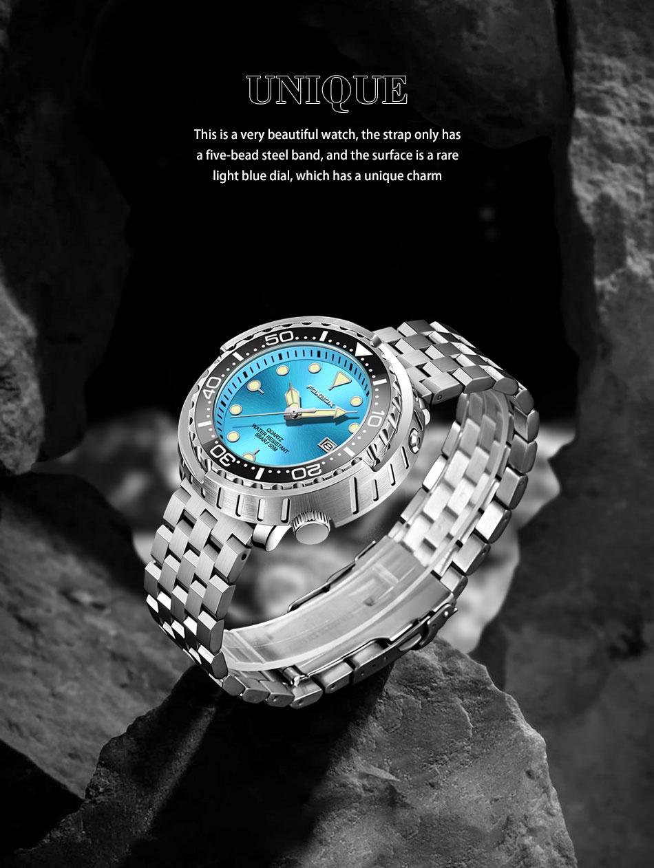 FOXBOX Men Watch 50M Waterproof Top Brand Luxury Business Fashion Man ...