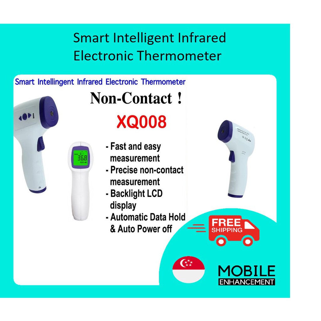 SMART INFRARED ELECTRONIC THERMOMETER Non Contact Body Temperature Gun ...