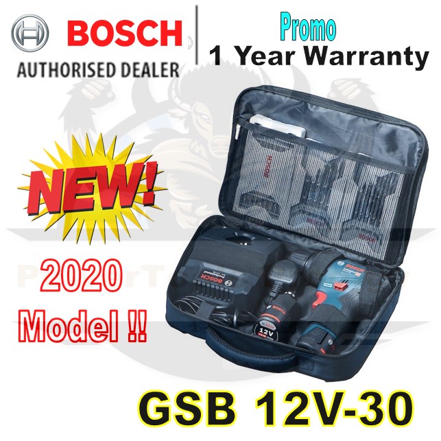 BOSCH GSB 12V-30 CORDLESS IMPACT DRILL DRIVER/ GSB12V-30/ COMES WITH 2 ...