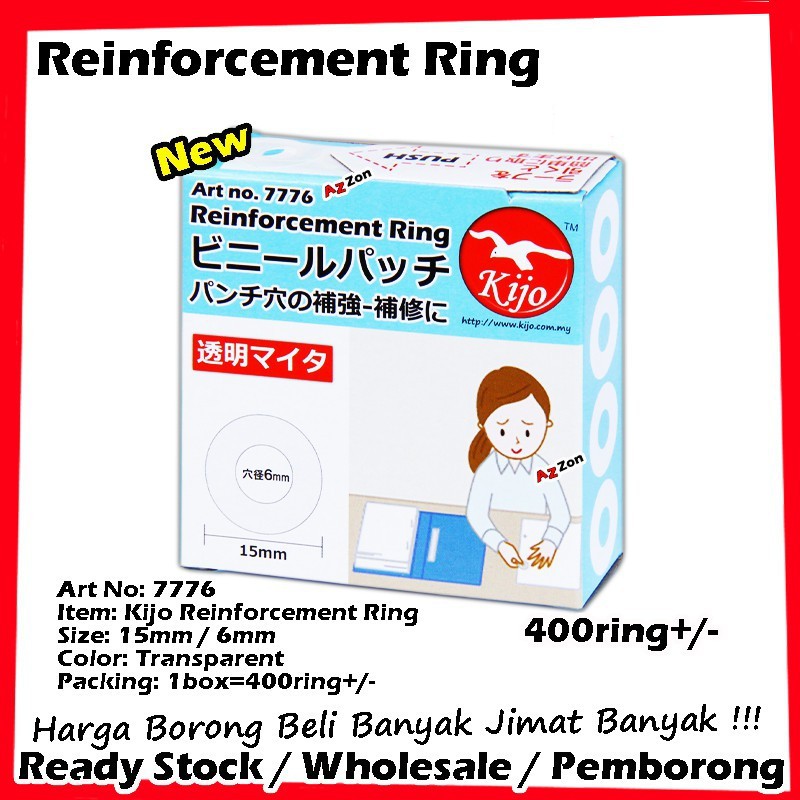 【SG Local Seller】Transparent Reinforcement Ring Sticker For Paper ...