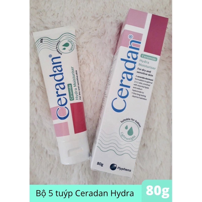 Set of 5 tubes of Ceradan Hydra Moisturizing Cream 80g | Shopee Singapore