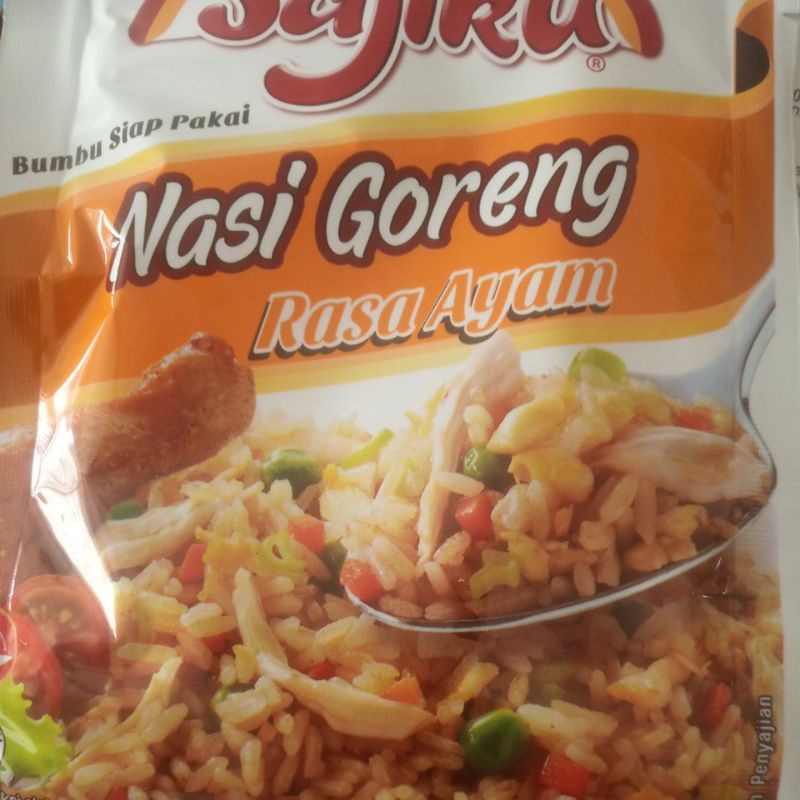My serving of fried rice with chicken flavor is 1 sachet | Shopee Singapore