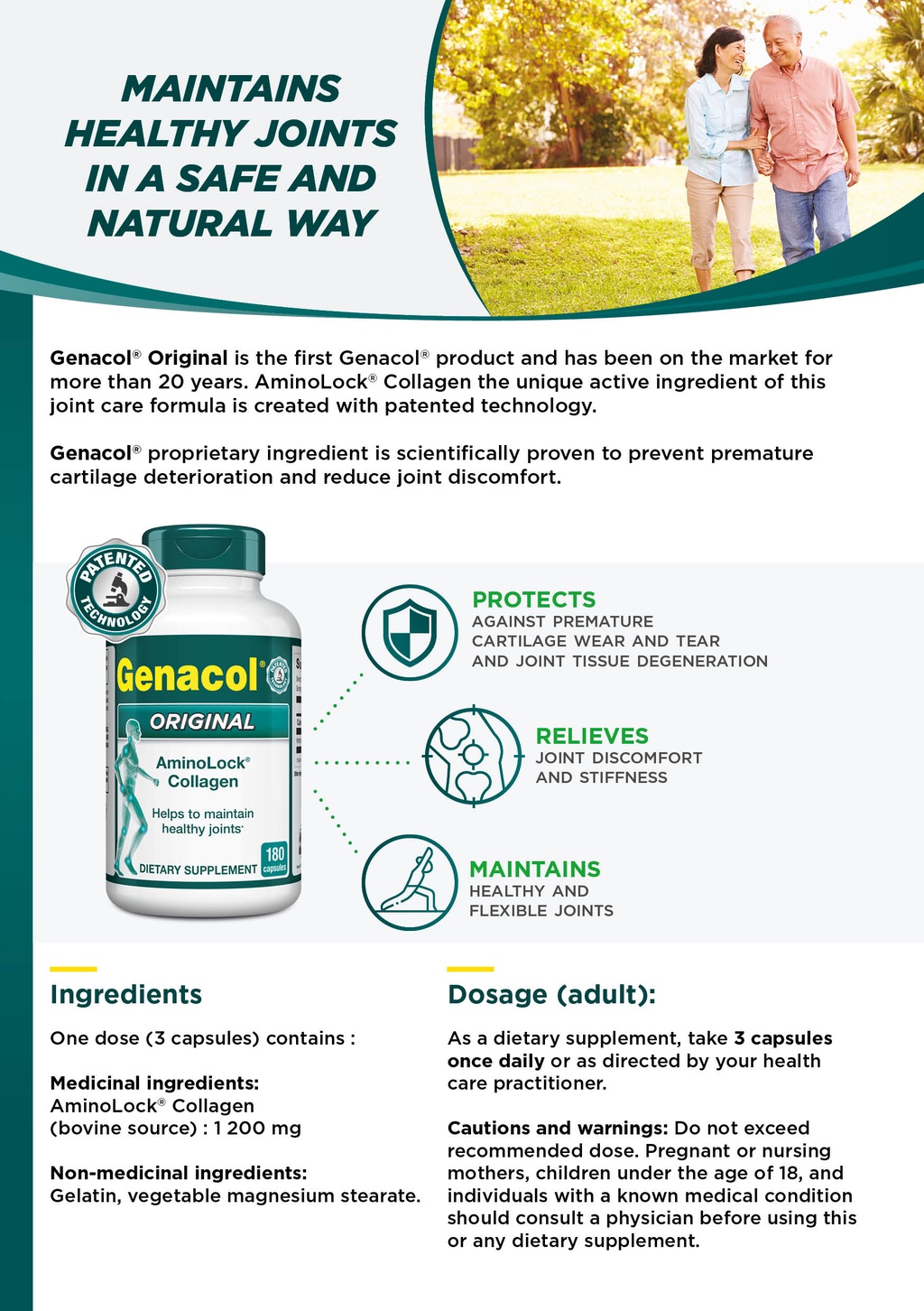 Genacol Original - Maintains Essential Collagens / Supports Cartilage ...