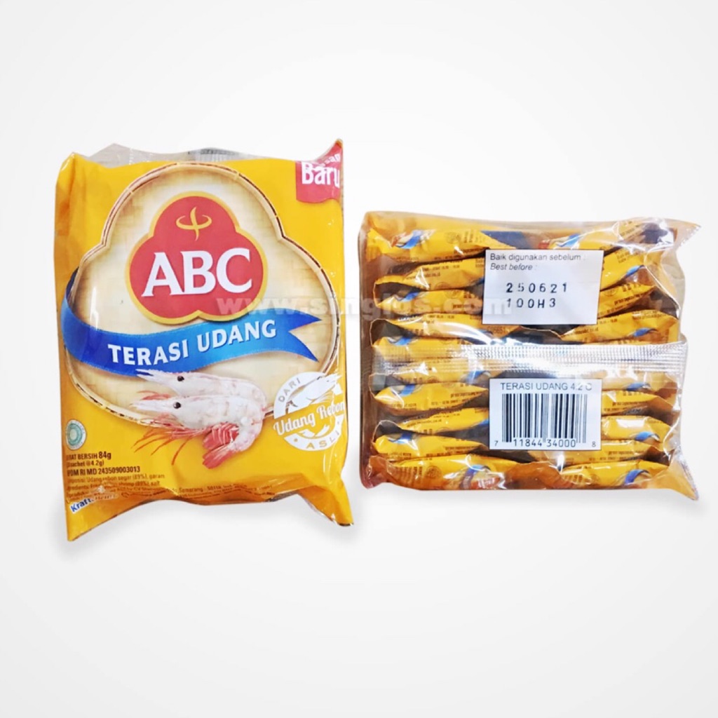 [1 pack- 20 sachet] ABC Terasi Udang (20sachet x 4.2g) | Shopee Singapore