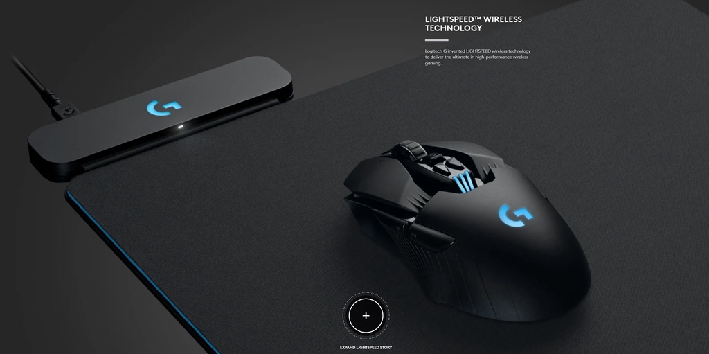 Logitech G Powerplay Wireless Charging System with Lightspeed Receiver ...