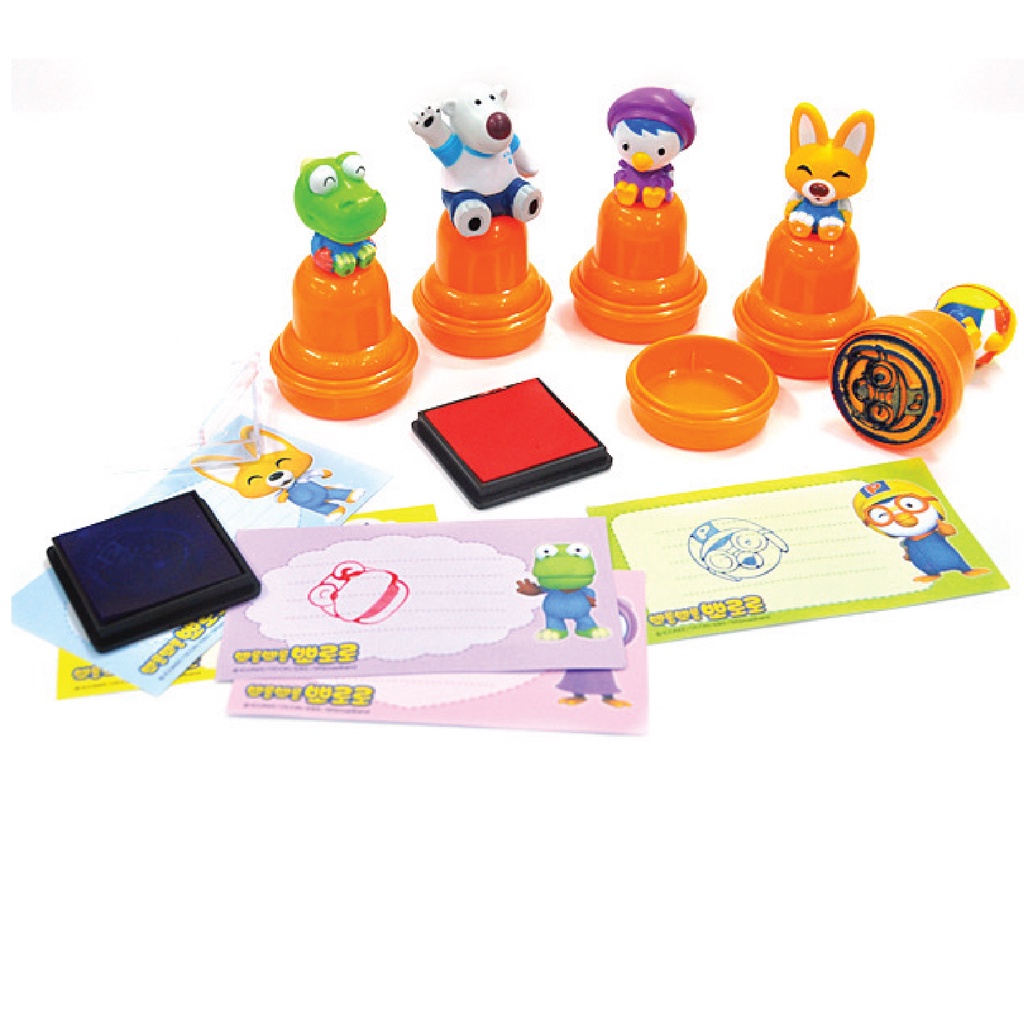 Pororo & Friends 5pcs Character Stamp , Kids Children Stamps Children ...