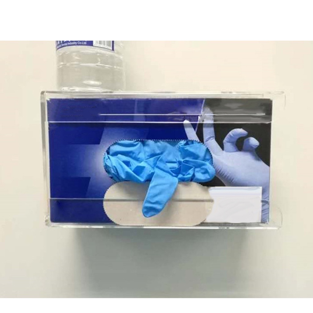 Wall Mountable Tissue Box Holder Clear Stand Cover Office Decor ...